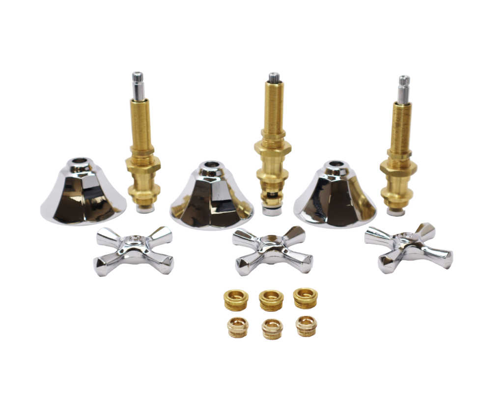 Chrome Plated 3 Handle Rebuild Kit for Sayco Faucet - Noel's Plumbing ...