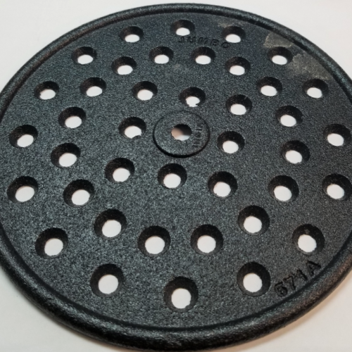 8 1/2" Round Cast Iron Drain Cover | Noels Plumbing Supply