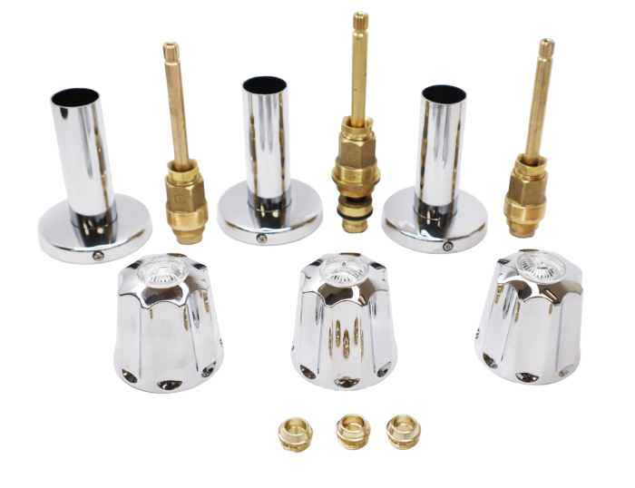 Rebuild Kit for Old Style 3 Handle Gerber Tub & Shower Faucets Chrome ...