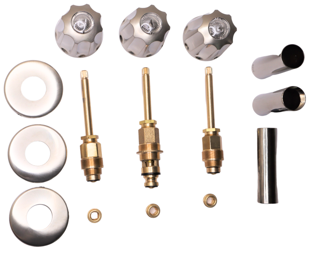 3 Handle Brushed Nickel Repair Kit for Old Style Gerber