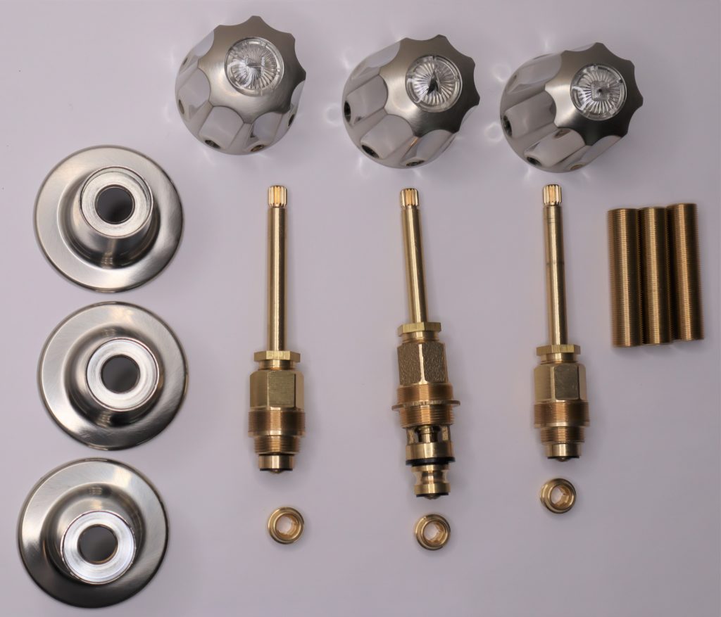 3 Handle Brushed Nickel Repair Kit for New Style Gerber
