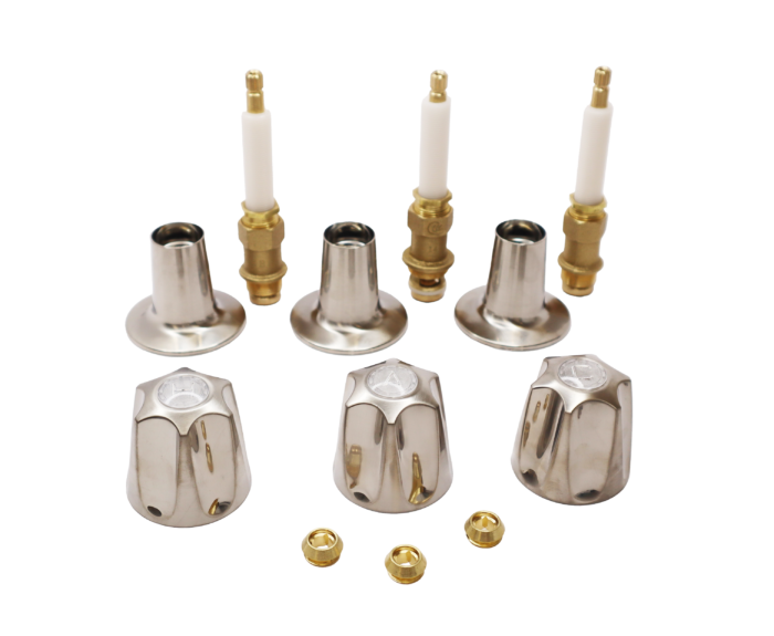 3 Handle Brushed Nickel Repair Kit for New Style Gerber