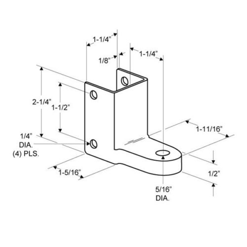 Bottom Hinge Bracket 3110 - Noel's Plumbing Supply