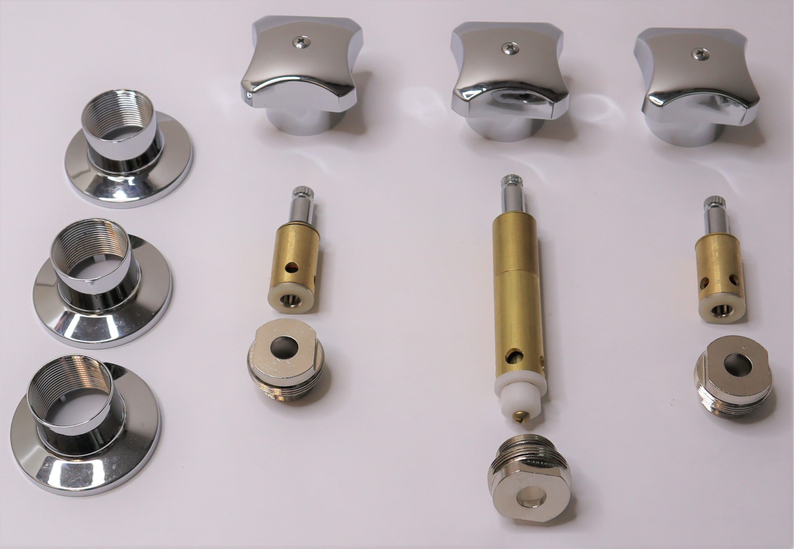 Chrome Plated 3 Handle Complete Rebuild Kit for Kohler Valvet - Noel's ...