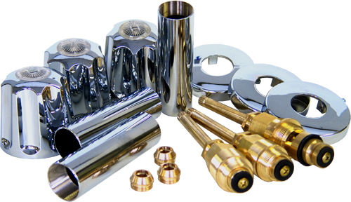 3 Handle Brushed Nickel Repair Kit for Old Style Gerber