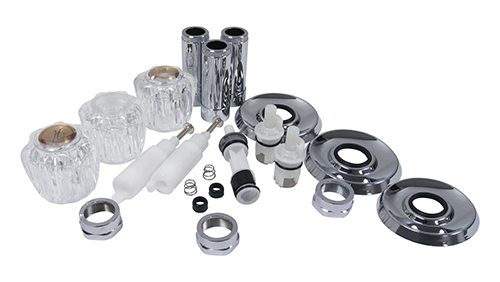 Chrome Plated 3 Handle Rebuild Kit for Delta Faucet - Noel's Plumbing ...