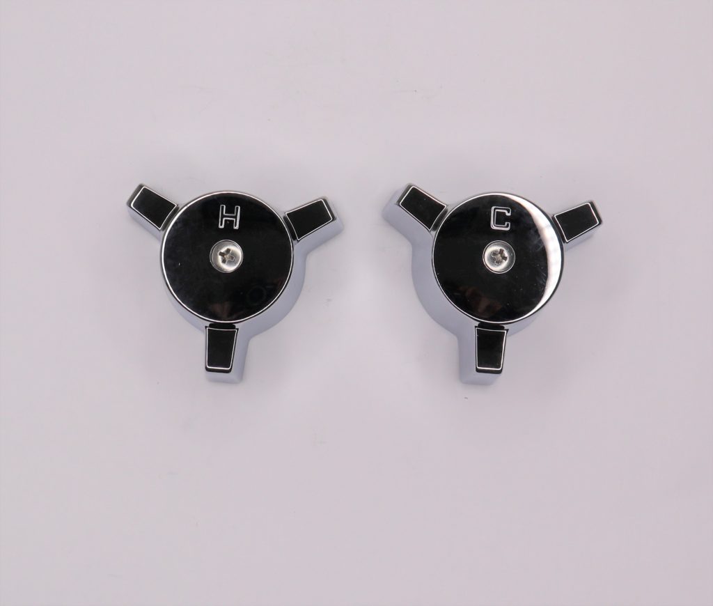 Chrome Plated Hot & Cold Handles for Eljer Milwaukee & Royal Brass ...
