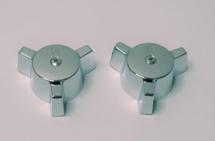 Chrome Plated Hot & Cold Handles for Eljer Milwaukee & Royal Brass ...