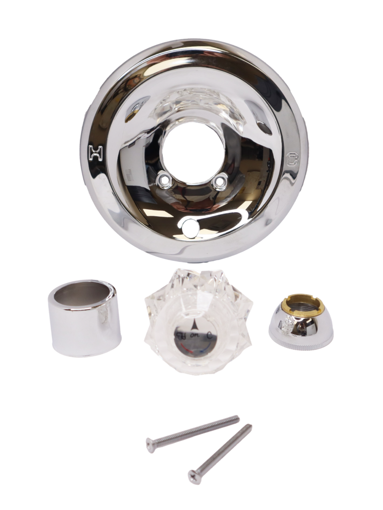 Chrome Plated Trim Kit for Push Button Diverter Delta Classic Series ...