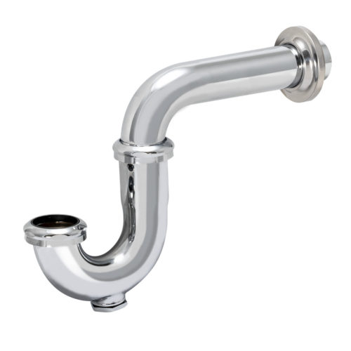 1 1/2" Chrome Plated P-Trap with Cleanout 17GA Brass - Noel's Plumbing ...