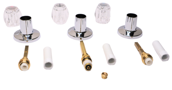 Chrome Plated 3 Handle Rebuild Kit for Sterling Faucet - Noel's ...