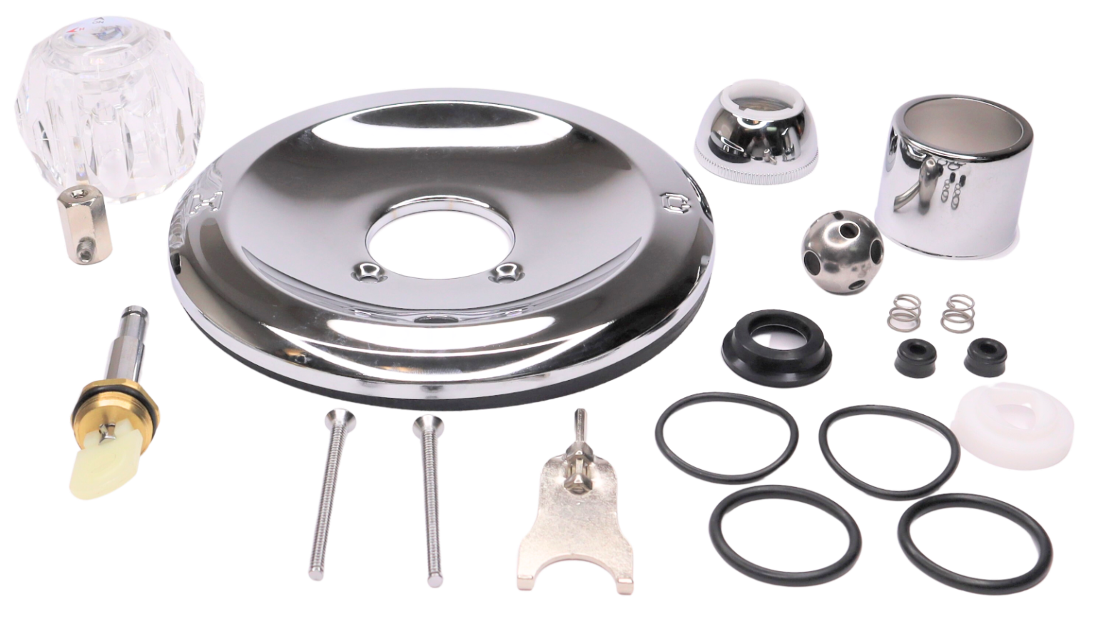 Chrome Plated Rebuild Kit for Delta 600 Series with Push Button ...