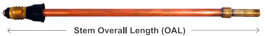 Prier P-231-12CC 4 3/8" Hydrant Stem for C-144/244 Series Faucet Style ...