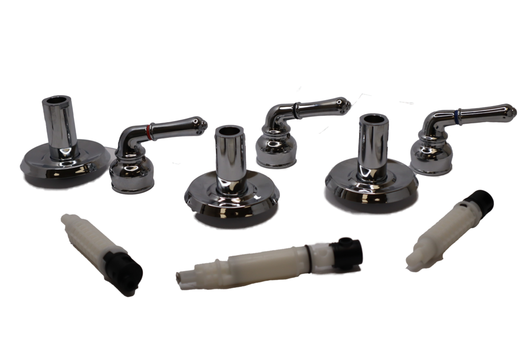 Chrome Plated 3 Handle Rebuild Kit for Glacier Bay & Delta Faucet ...
