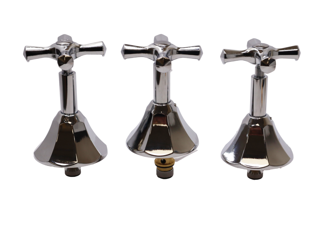 Chrome Plated 3 Handle Rebuild Kit for Sayco Faucet - Noel's Plumbing ...