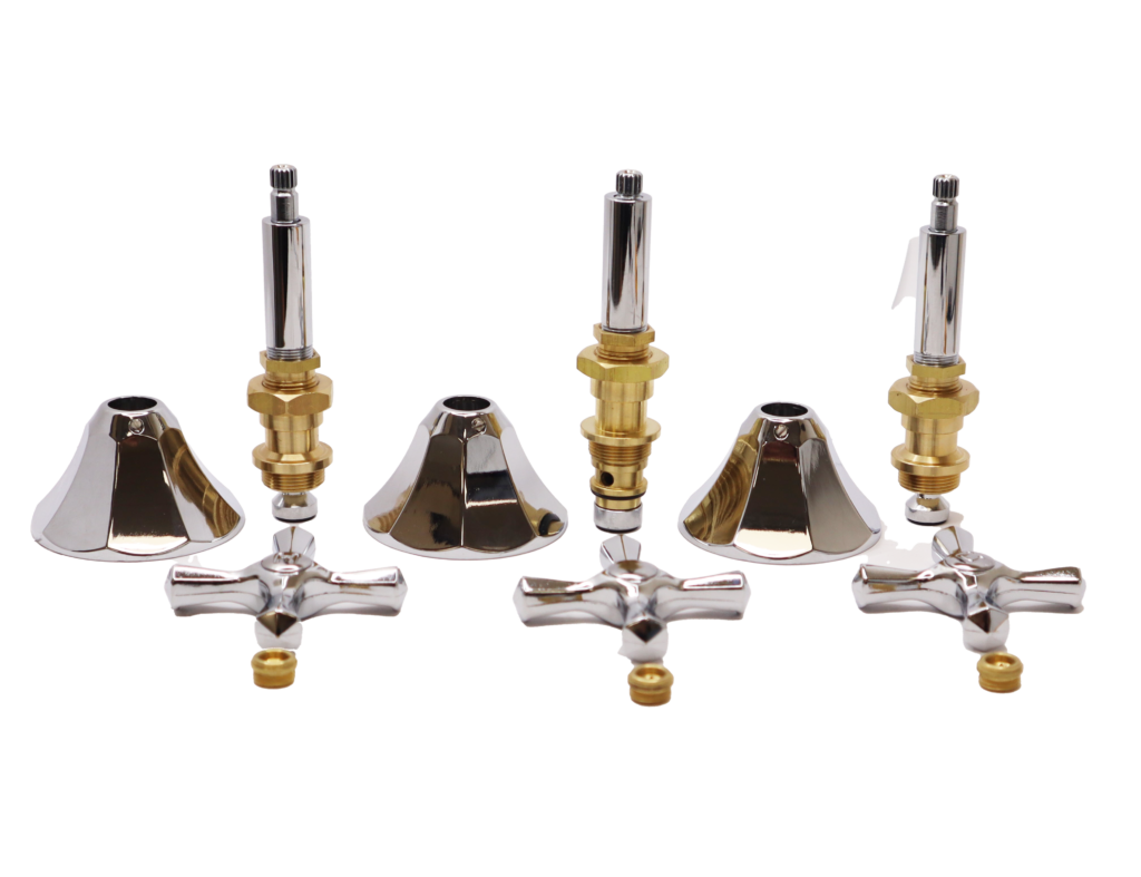 Chrome Plated 3 Handle Rebuild Kit for Sayco Faucet - Noel's Plumbing ...