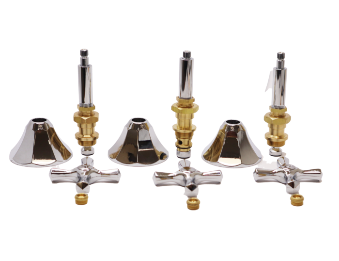 3 Handle Tub & Shower Rebuild Kit for Sayco Faucet Chrome Plated - Noel ...