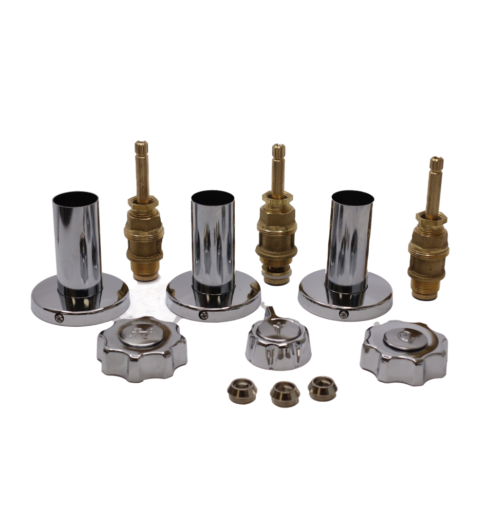 Chrome Plated 3 Handle Rebuild Kit for Price Pfister Verve Faucets ...
