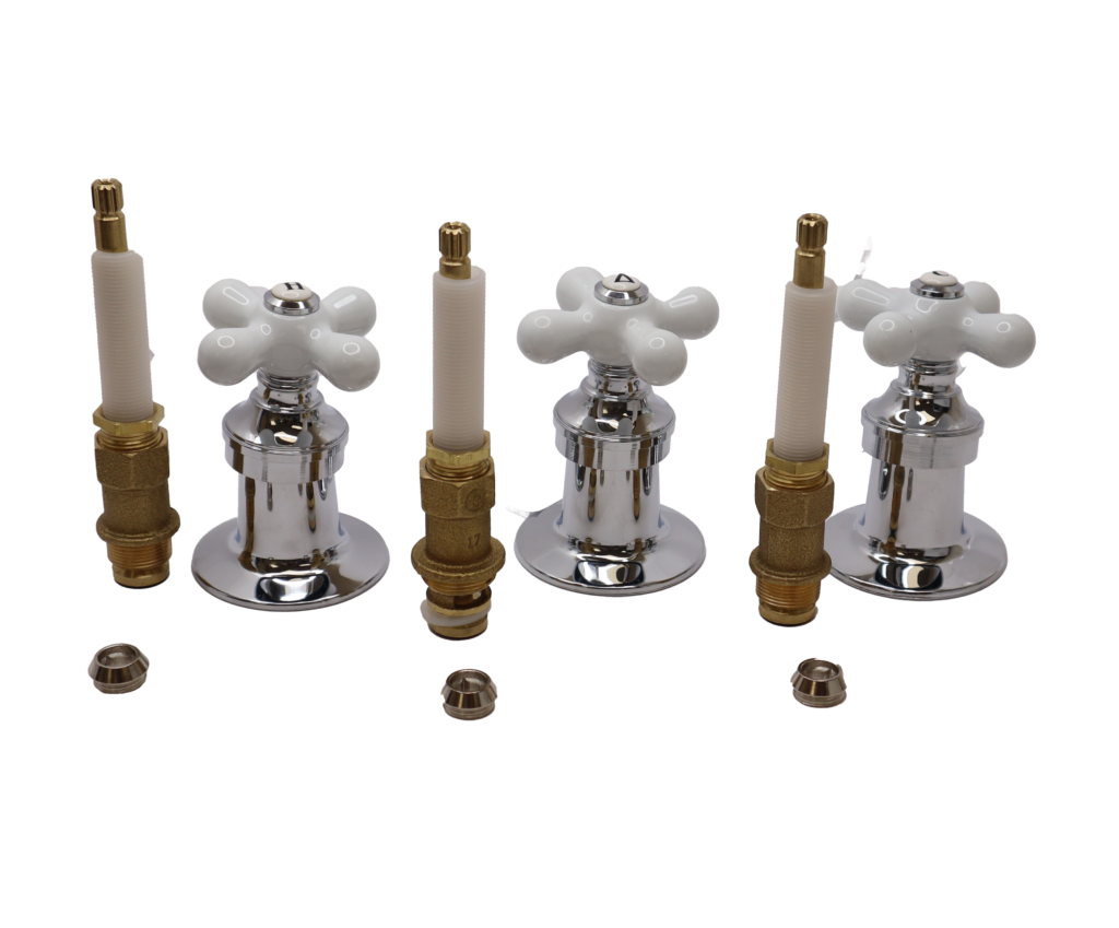 Chrome Plated 3 Handle Rebuild Kit for Price Pfister Verve with ...