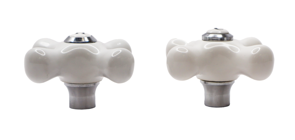 Old Style Porcelain Cross Handles for Chicago Faucets - Noel's Plumbing ...