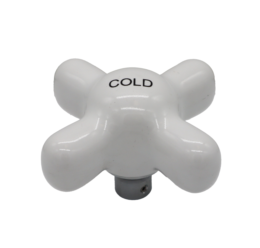 Porcelain Cross Handle for Vintage American Standard Faucets Cold Side ...