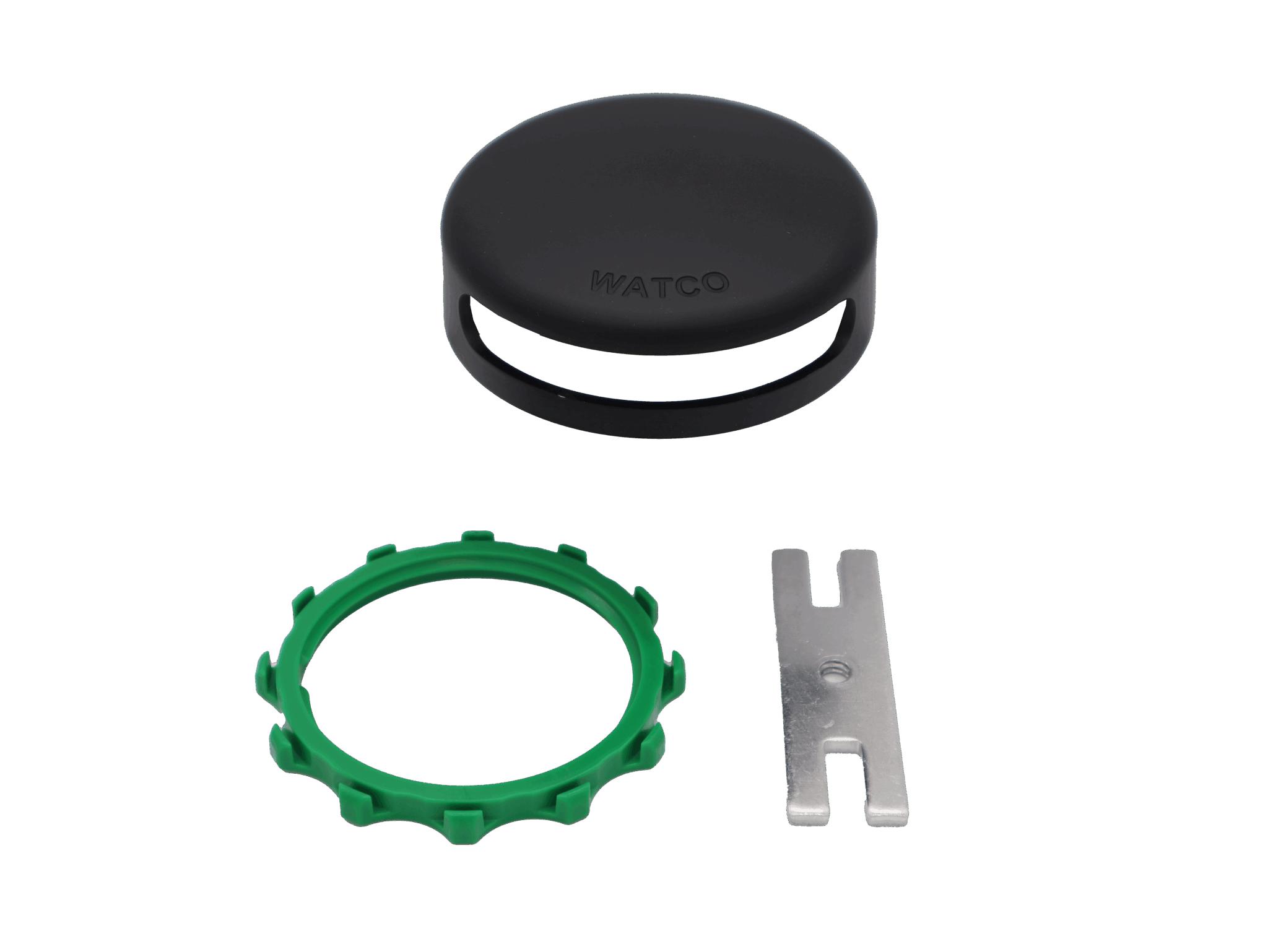 Watco 18009-WI Matte Black Innovator Snap On Overflow Plate Kit - Noel ...